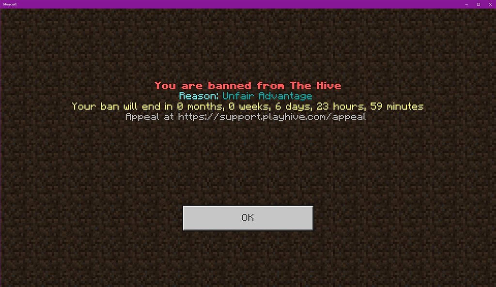 I received ban for the first time - Closed Bug Reports - The Hive Forums
