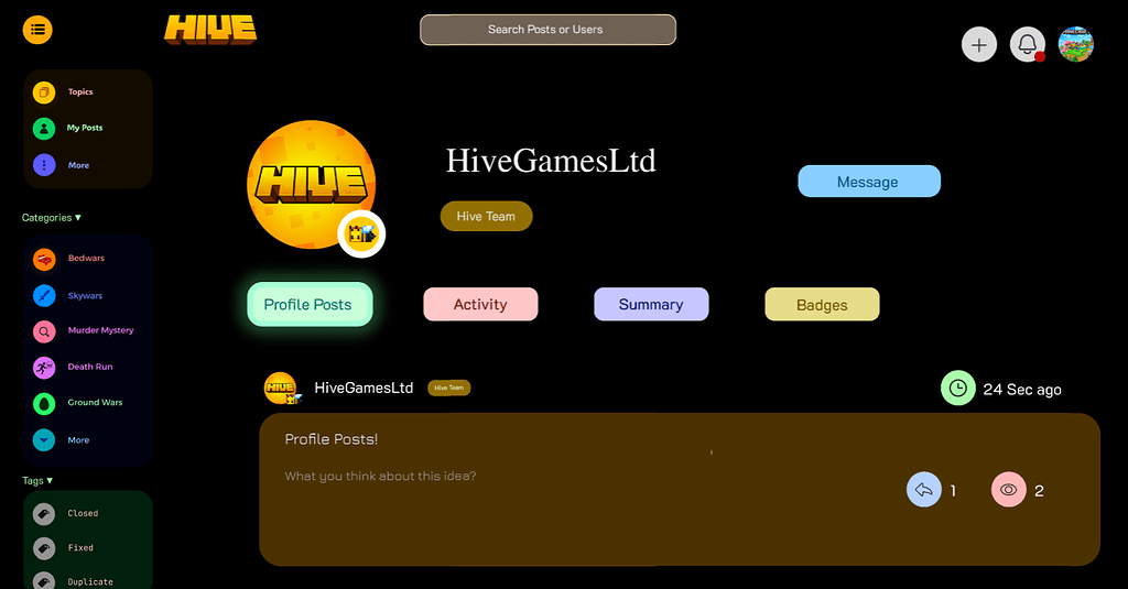 🐝 Hive Forum - New UI Concept! - Suggestions - The Hive Forums