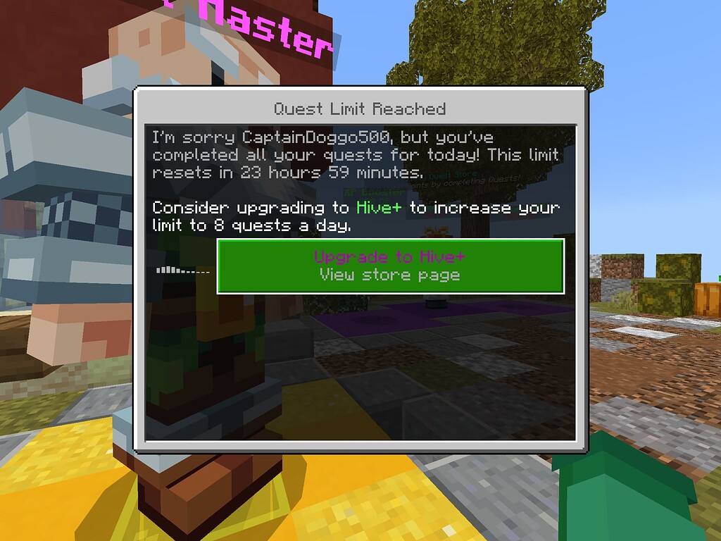 Hive Quest Bug Closed Bug Reports The Hive Forums 5555