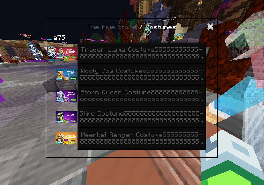 The Hive store menu is broken - Closed Bug Reports - The Hive Forums