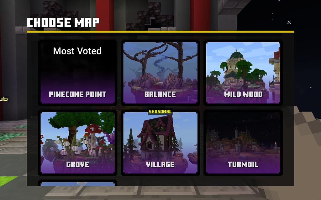 Most Voted maps being at the top of the voting menu - Anything Else - The Hive Forums