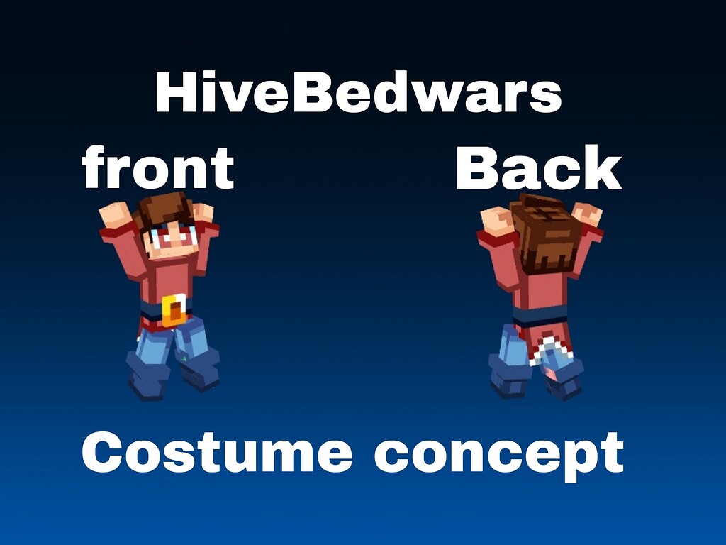 Bedwars costume concept - Anything Else - The Hive Forums