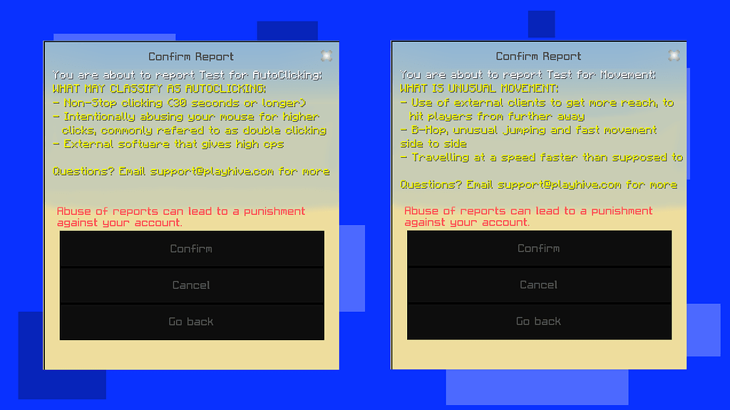 In-Game-Reporting clarification - Suggestions - The Hive Forums