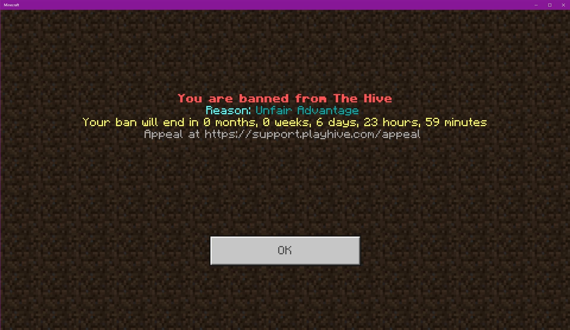 I received ban for the first time - Closed Bug Reports - The Hive Forums