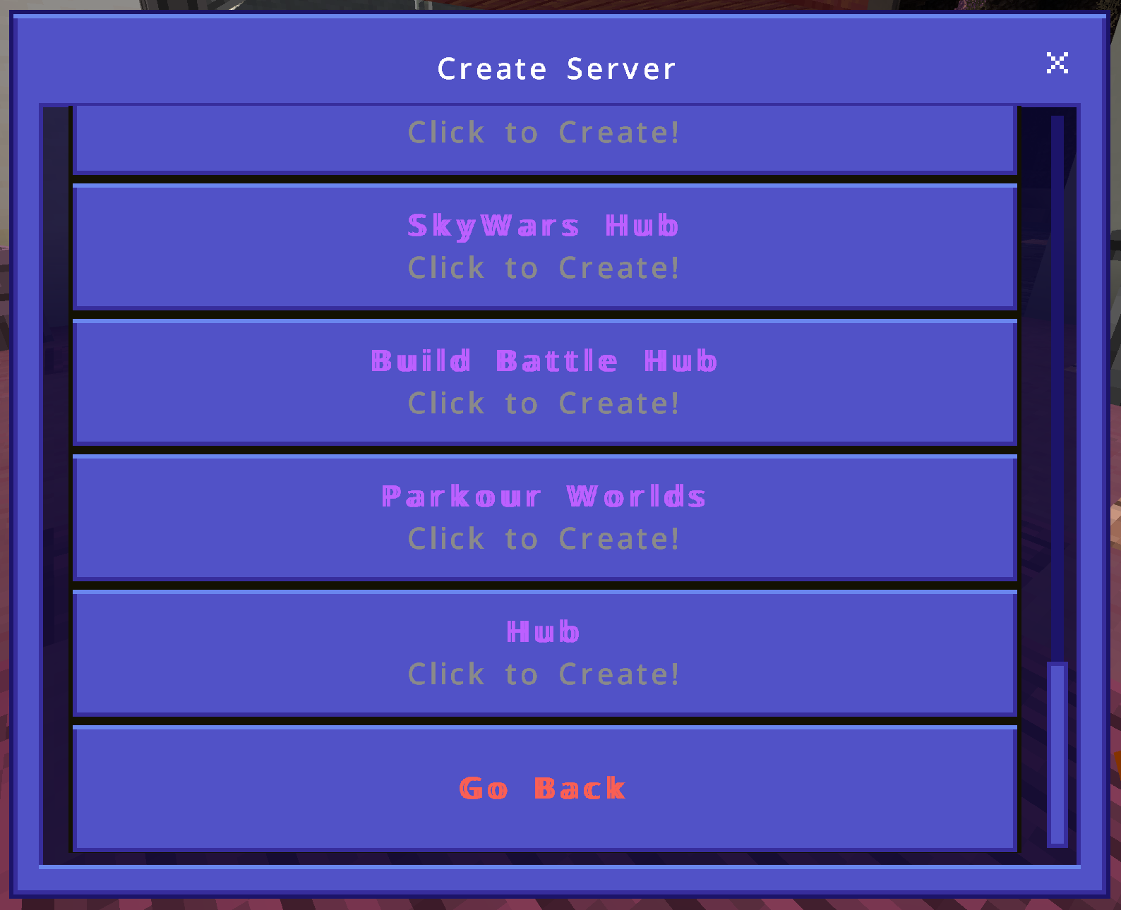 Go back button doesn't stand out on custom server subpages - Closed Bug ...