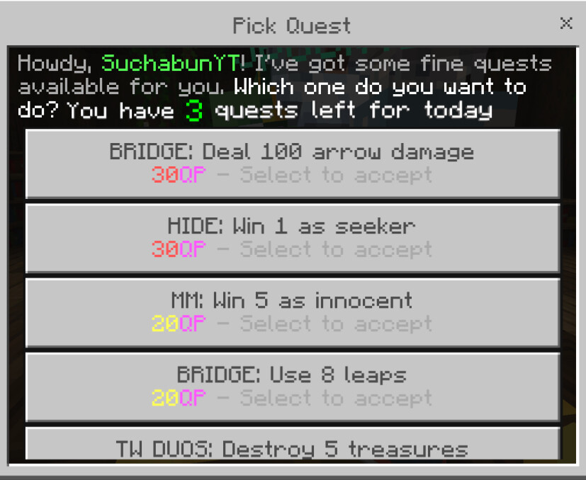 Idea: add a quest indicator - Suggestions - The Hive Forums